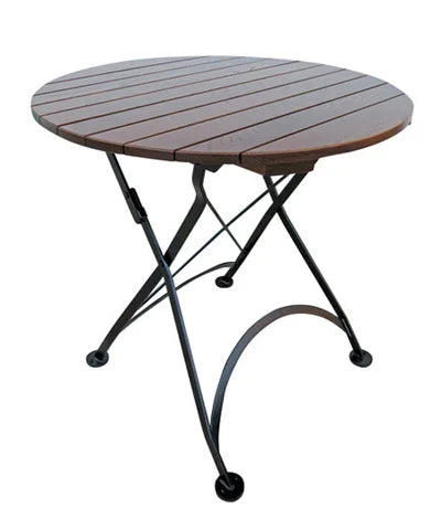 32" Round French Bistro Folding Table – Petersen Furniture