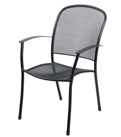 Deluxe Steel Mesh Stacking Arm Chair – Petersen Furniture