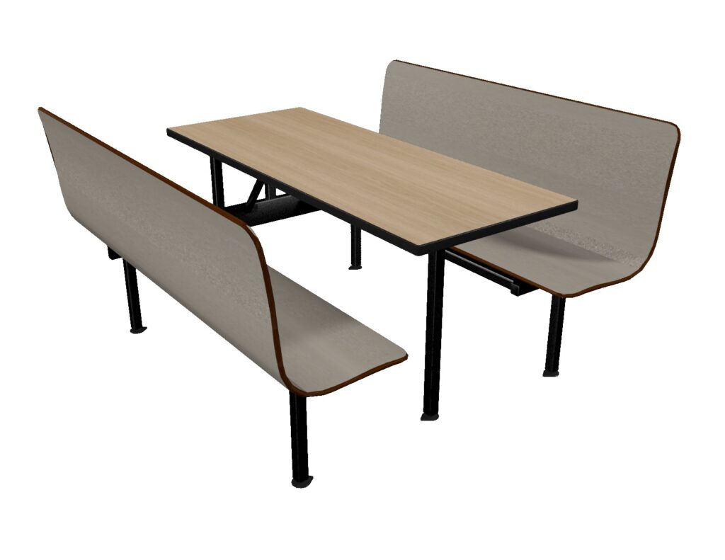 Wall Style Laminated Contoured Booths – Petersen Furniture